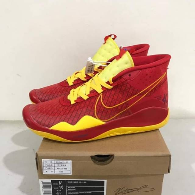 Jual Sepatu Basket KD 12 Red Yellow | Shopee Indonesia