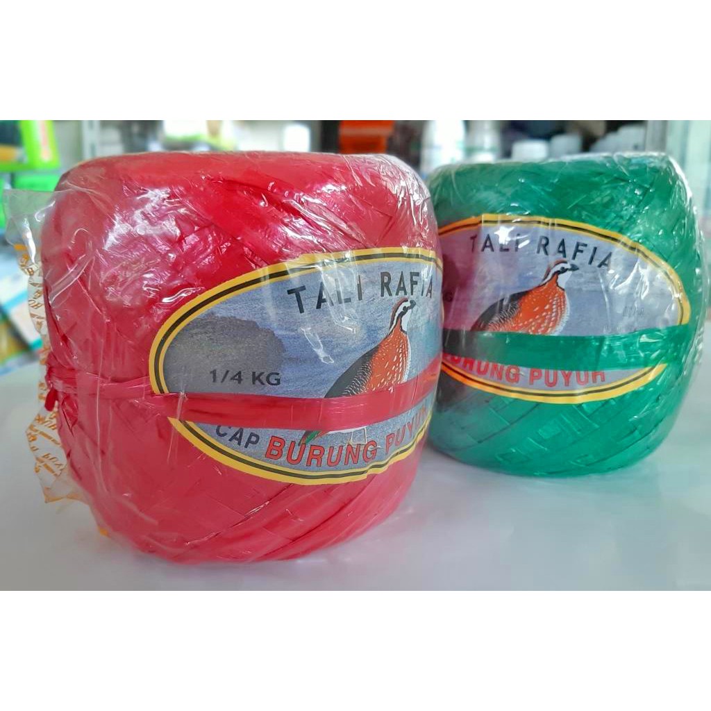 Jual Tali Rafia Cap BURUNG PUYUH Ukuran 0,25 kg - 0,5 Kg | Shopee Indonesia
