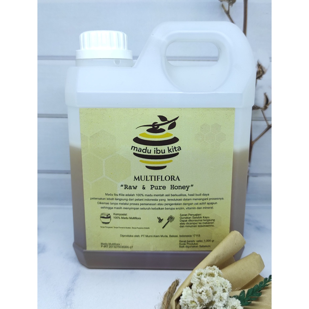 Jual Madu Murni Asli 1kg Multiflora Super Grade 100% Alami - Madu Ibu ...
