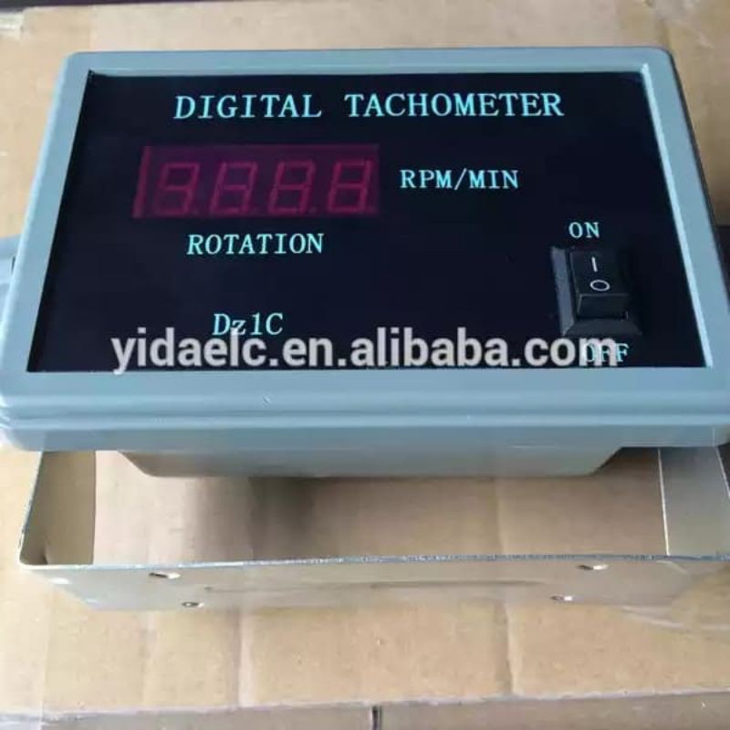 Jual led display digital speed sensor tachometer 0-9999 rpm DZ-OTB ...