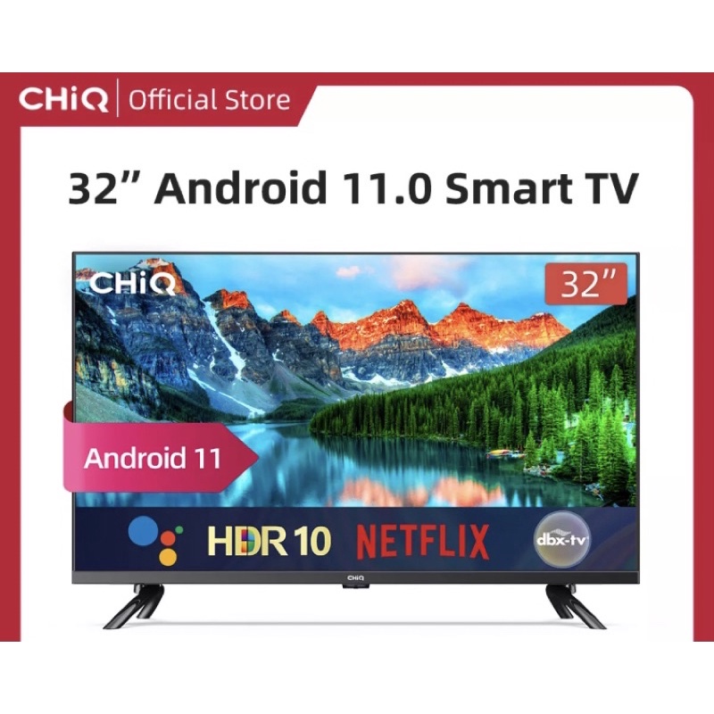 Jual LED TV SMART 32 inch CHIQ android 11 (BY CHANGHONG) | Shopee Indonesia
