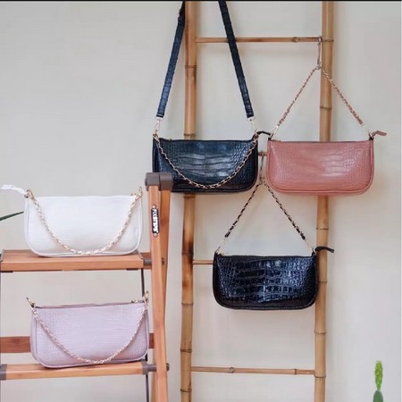 Jual HF_04 Shoulder Bag Tas Croco Rantai Anyam | Shopee Indonesia