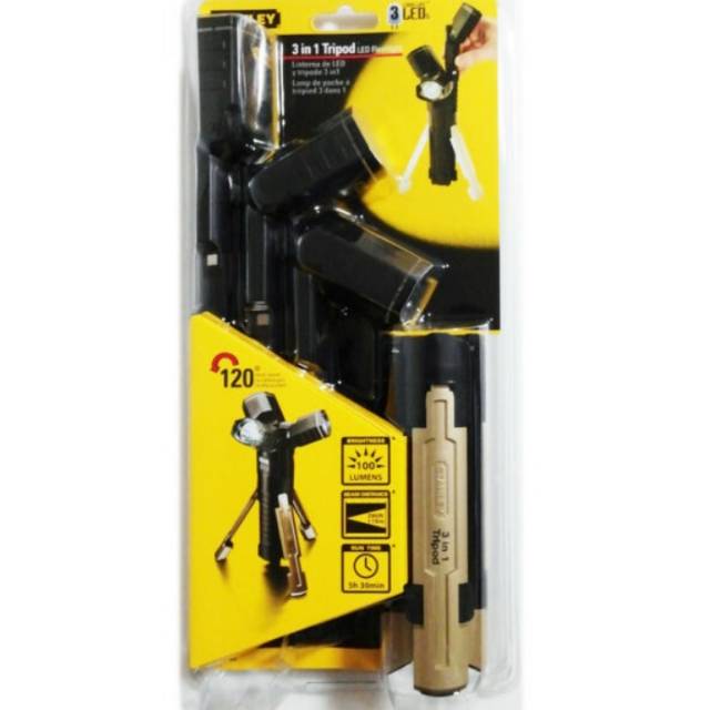 Jual Lampu senter 3 IN 1 TRIPOD LED FLASHLIGHT STHT95155 Stanley ...