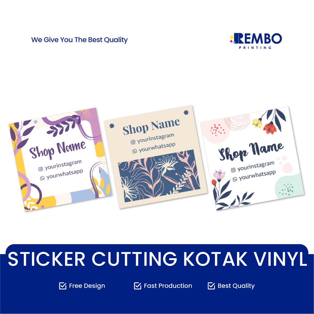 Jual CETAK STIKER KOTAK *ANTI AIR* STICKER LABEL MAKANAN KOTAK KEMASAN ...