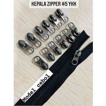Jual KEPALA ZIPPER #5 CEBOL NORMAL YKK | Shopee Indonesia