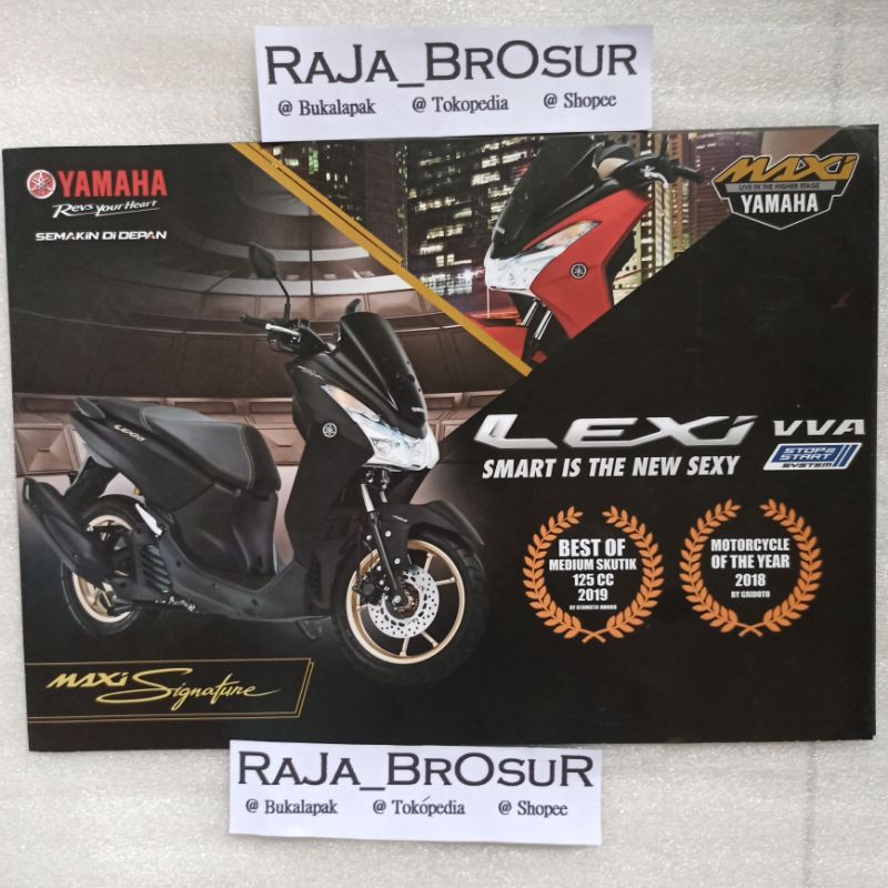 Jual Poster brosur katalog leaflet Yamaha Lexi S Maxi Signature 2019 ...