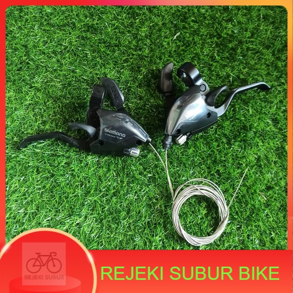 Jual shifter sepeda 3 x 9 speed gabung rem shimano ST EF51 AL Original ...