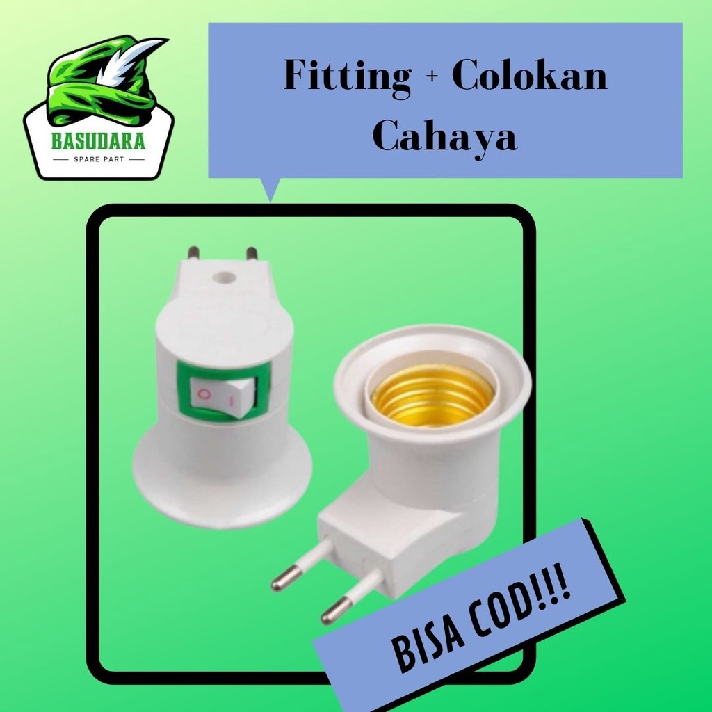 Jual FITTING LAMPU COLOKAN + SAKLAR TERMURAH E27 / Piting Fitting ...