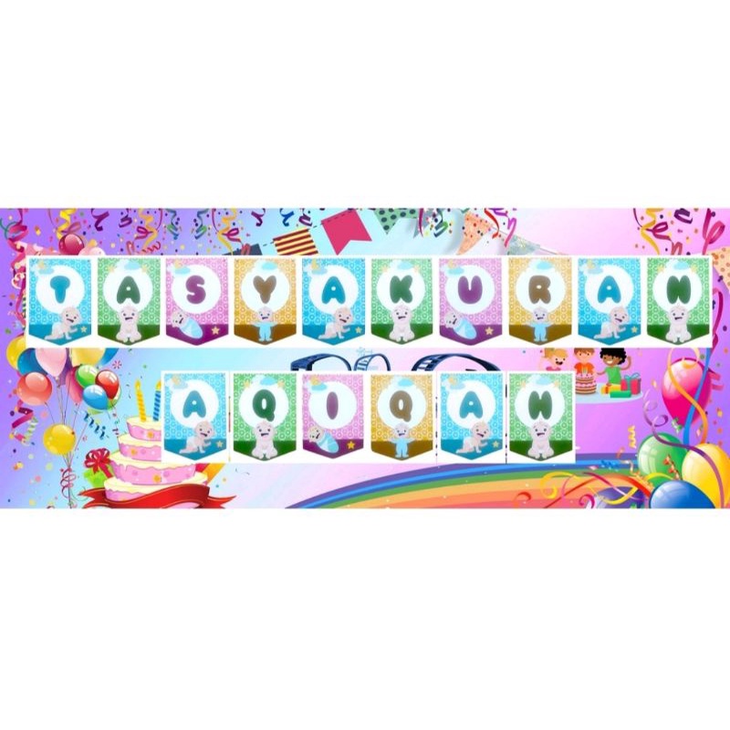 Jual BANNER TASYAKURAN AQIQAH / BANNER AQIQAH / BANNER SYUKURAN ...