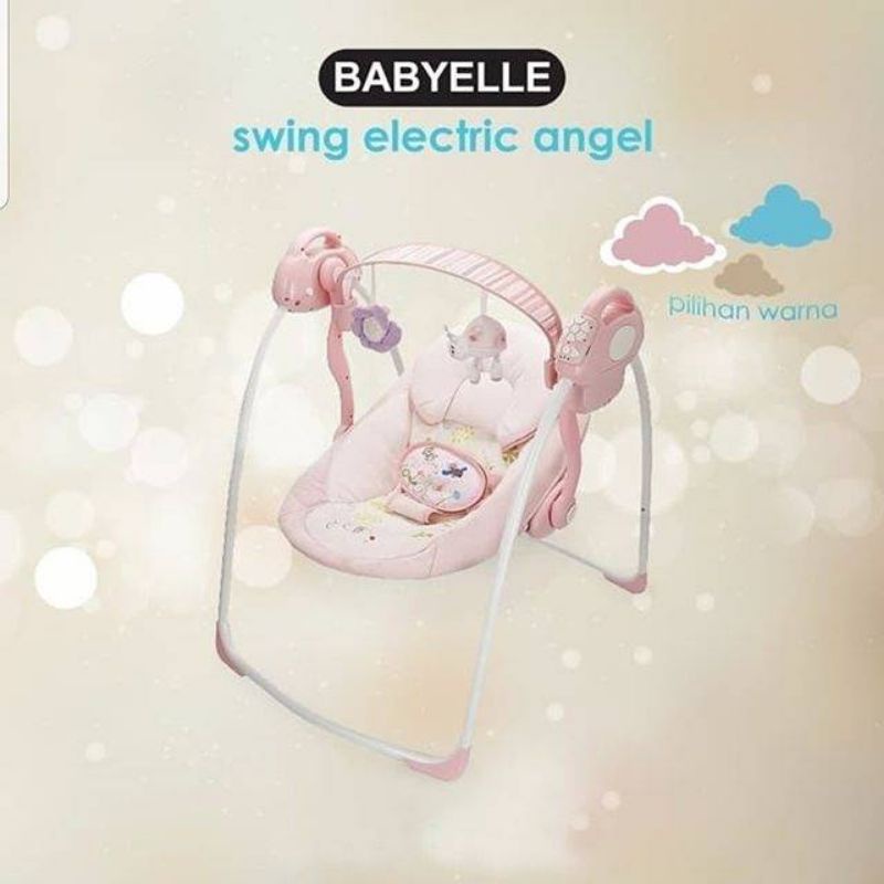 Jual Babyelle Angel Swing Automatic Bouncer | Shopee Indonesia