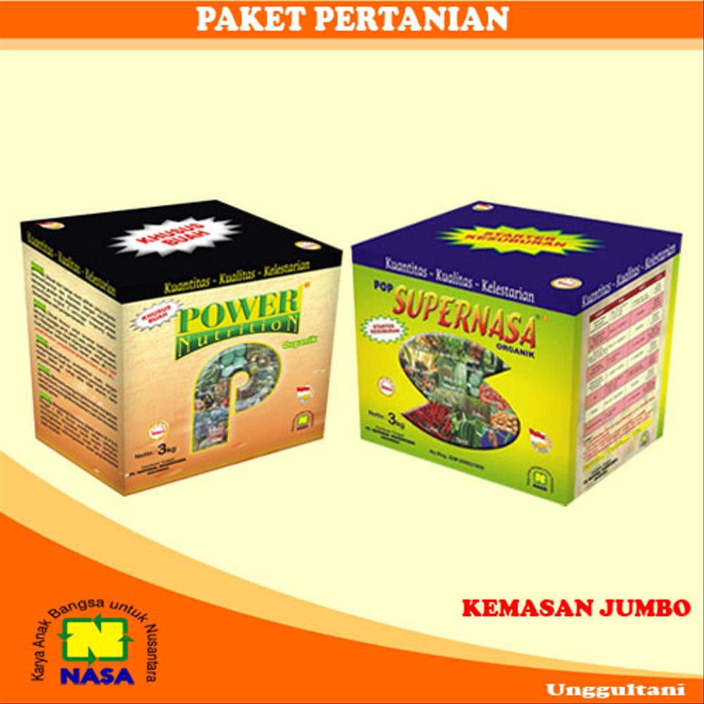 Jual PAKET PERTANIAN ORGANIK NASA KEMASAN BESAR ( SUPERNASA, POWER ...