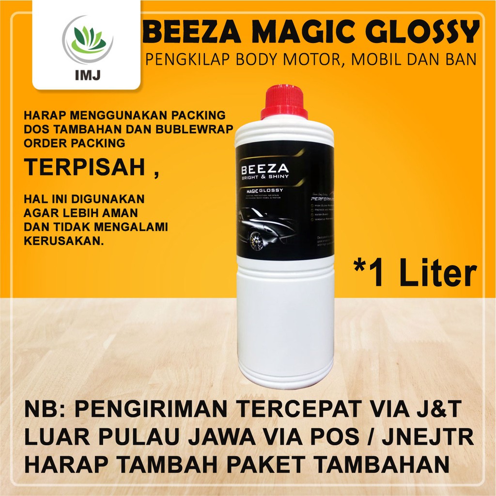 Jual Bezza Glossy | Pengkilap Mobil, Motor, Body Drop Kemasan 1L ...