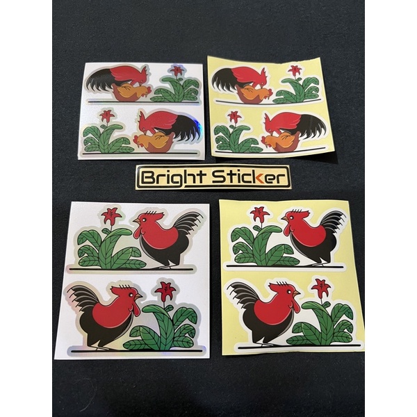 Jual STICKER AYAM JAGO STICKER HELM MOTOR MOBIL PRINCUT | Shopee Indonesia