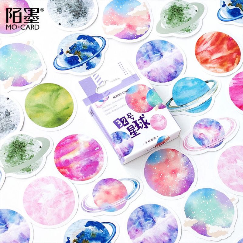 Jual 45 PCS STICKER PLANET LUCU | Shopee Indonesia