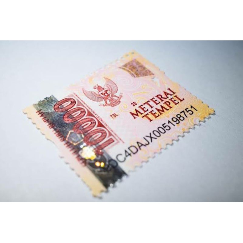 Jual 1 LEMBAR METERAI TEMPEL 10000 ASLI POS INDONESIA MATRAI MATERAI | Shopee Indonesia