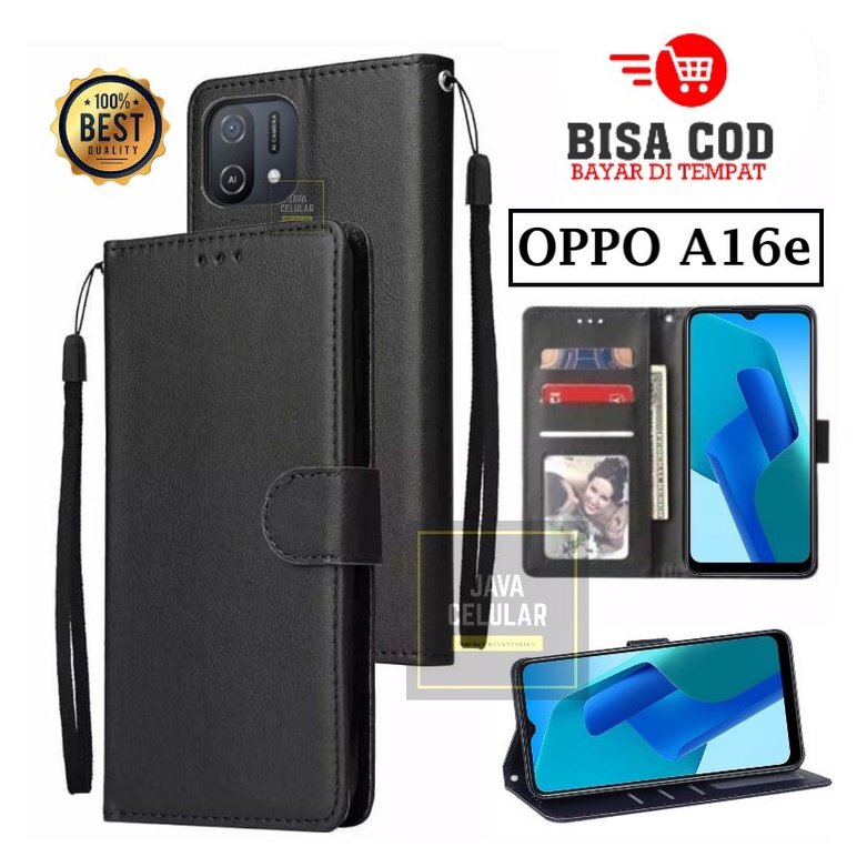 Jual Oppo A16e Case Wallet Kulit Casing Dompet Case Wallet Leather Flip ...