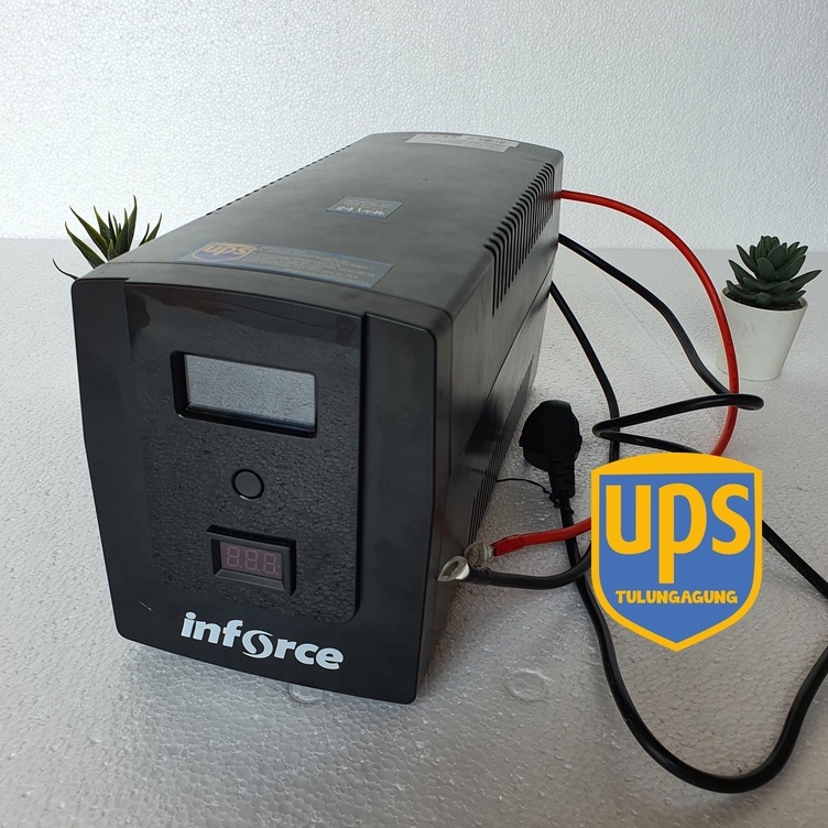 Jual UPS Modifikasi Eksternal Inforce 1200VA Aki 2 x12V BARU | Shopee ...