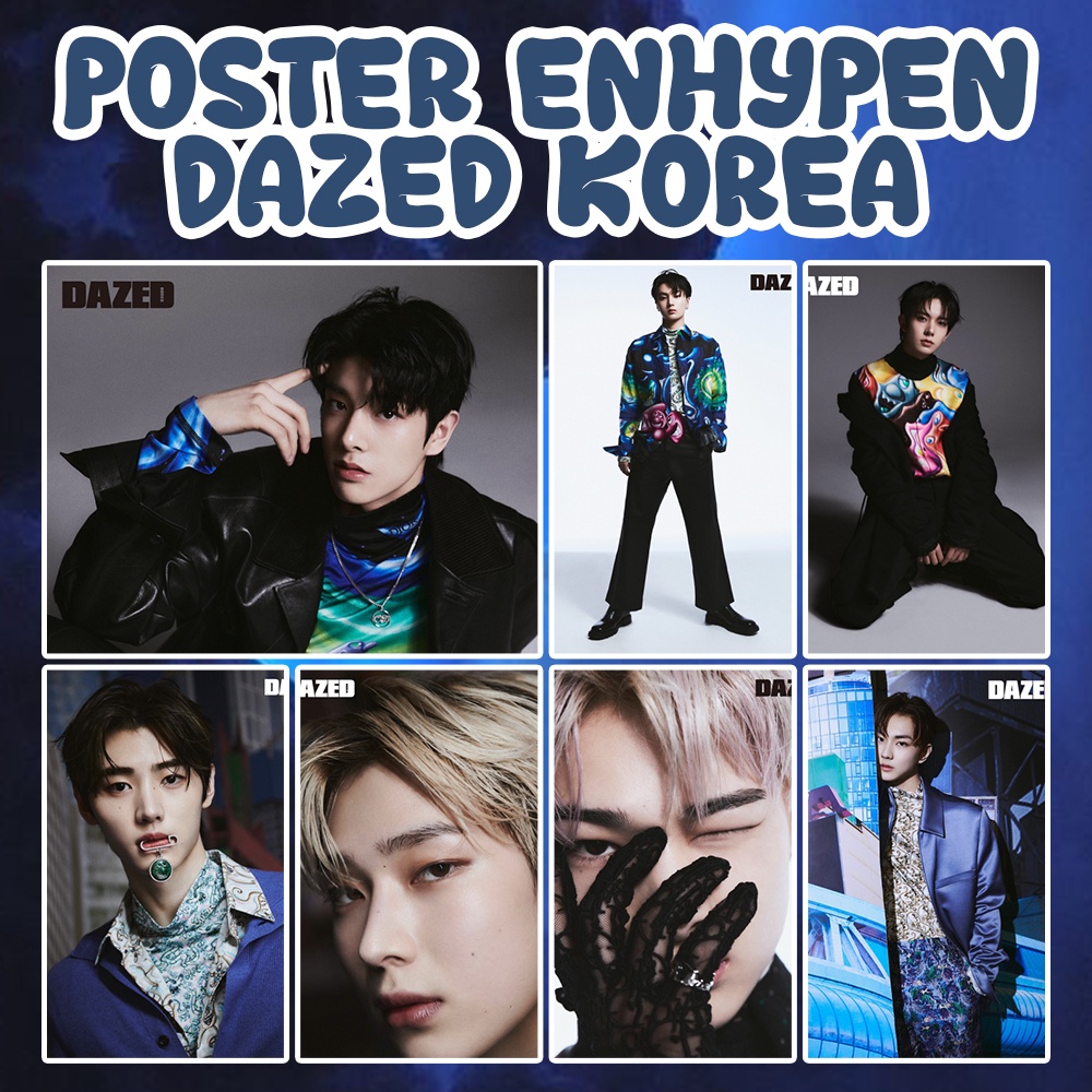 Jual Poster ENHYPEN DAZED KOREA - Poster Kpop A4 A5 A6 Murah | Shopee ...