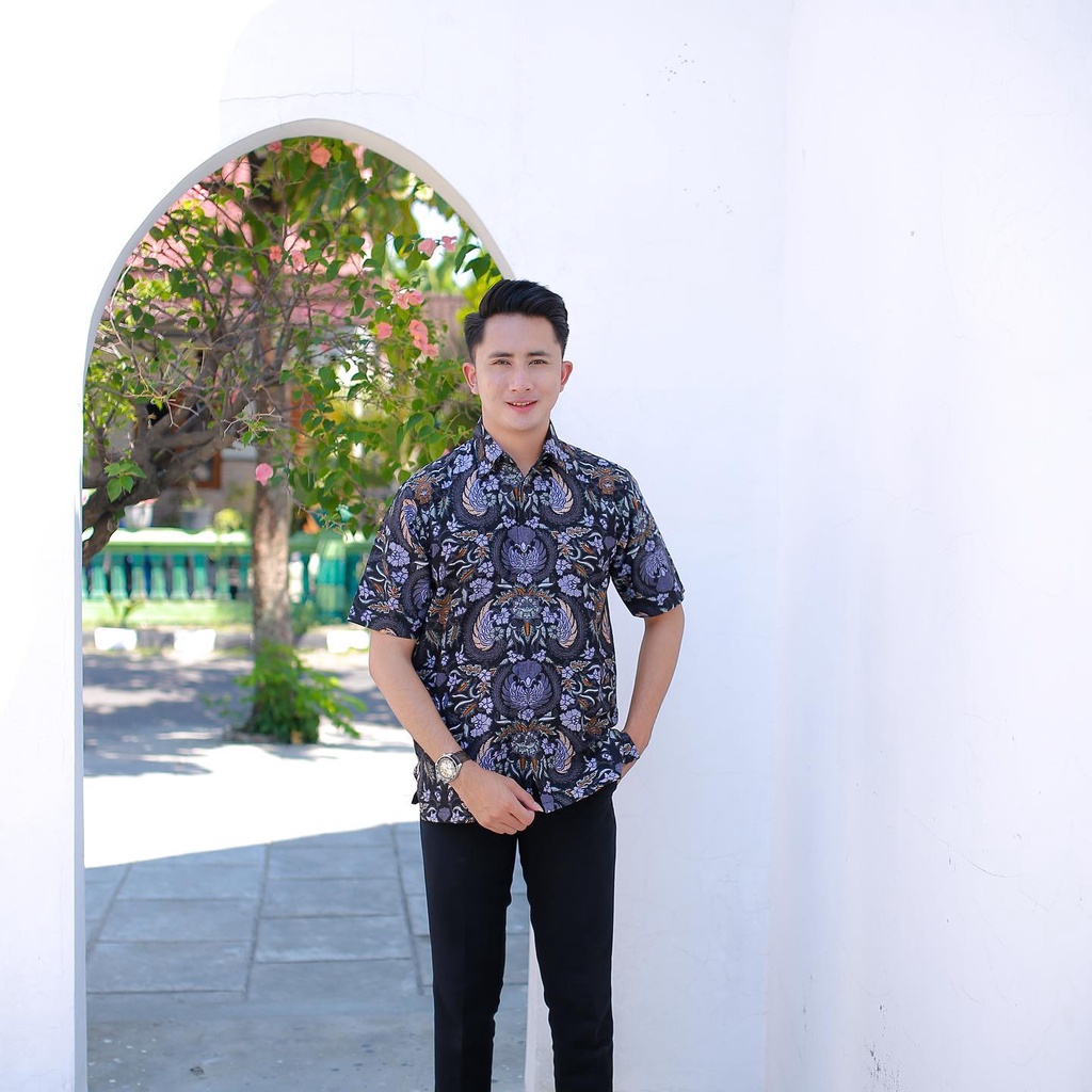 Jual Benang Raja Batik Couple Pria Wanita Motif Sayap Garuda | Shopee ...