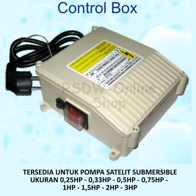 Jual Panel Control Kontrol Box Pompa Air Satelit Submersible Pump Water ...