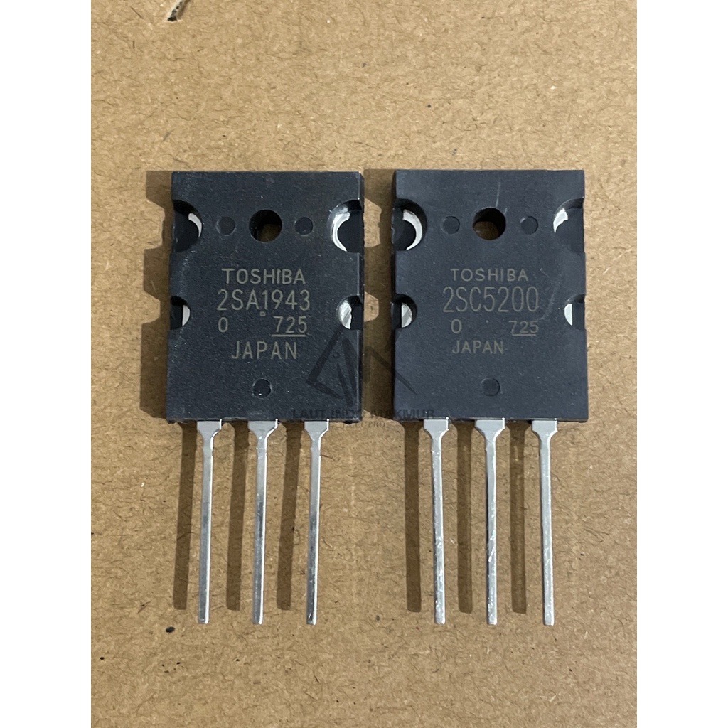 Jual A1943 C5200 (1 SET) MURAH TRANSISTOR TOSHIBA 2SA1943 2SC5200 SEPASANG A 1943 C 5200 ups ...