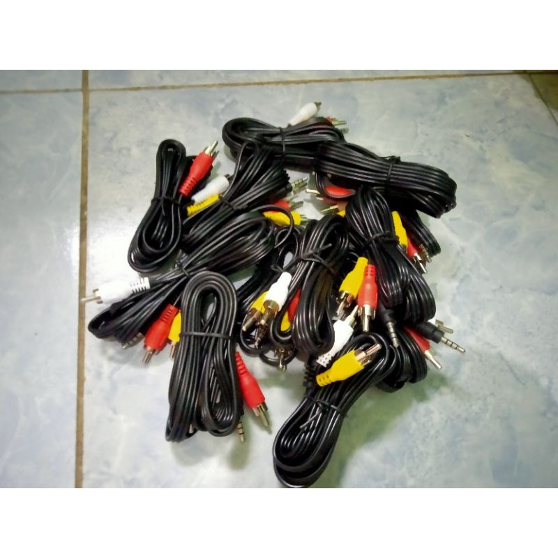 Jual Kabel AV Rca 3in1 to stb Original | Shopee Indonesia