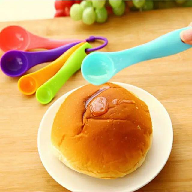 Jual Sendok Takar 5 In 1 Sendok Takaran Set DAPUR Semua Ukuran 1Set ...