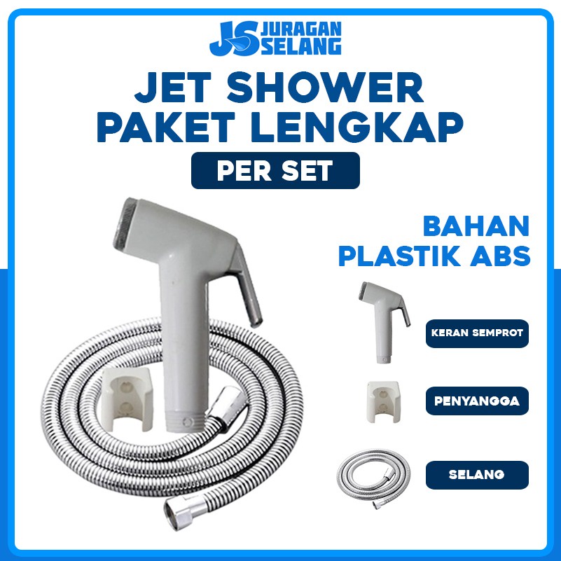 Jual JURAGAN Jet Shower Closet 120cm ABS Semprotan Shower Cebok WC ...