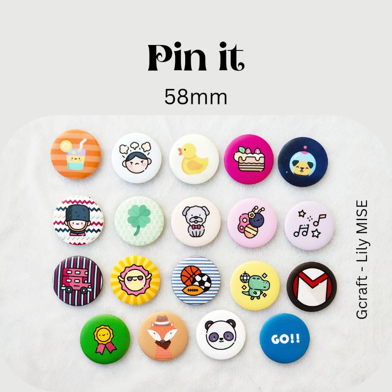 Jual pin it - pin - bross - pin peniti - pin lucu - pin cute | Shopee ...