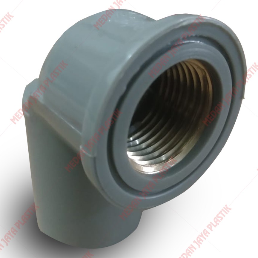 Jual Knee Drat Dalam (KDD) Kuningan 3/4" inch Rucika AW / Faucet Elbow with Metal Insert ...