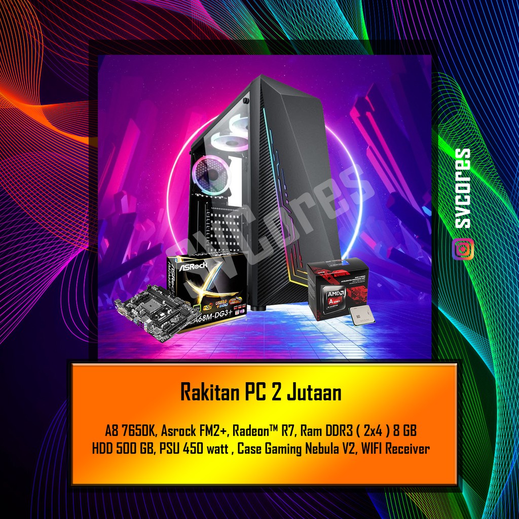 Jual AMD A8 7650K / RAM 8GB / Radeon™ R7 | PC Rakitan Gaming, Rendering ...