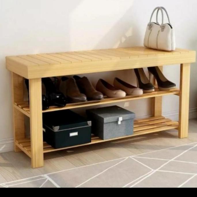Jual Rak Sepatu Kayu Jati Belanda R Bliboss | Shopee Indonesia