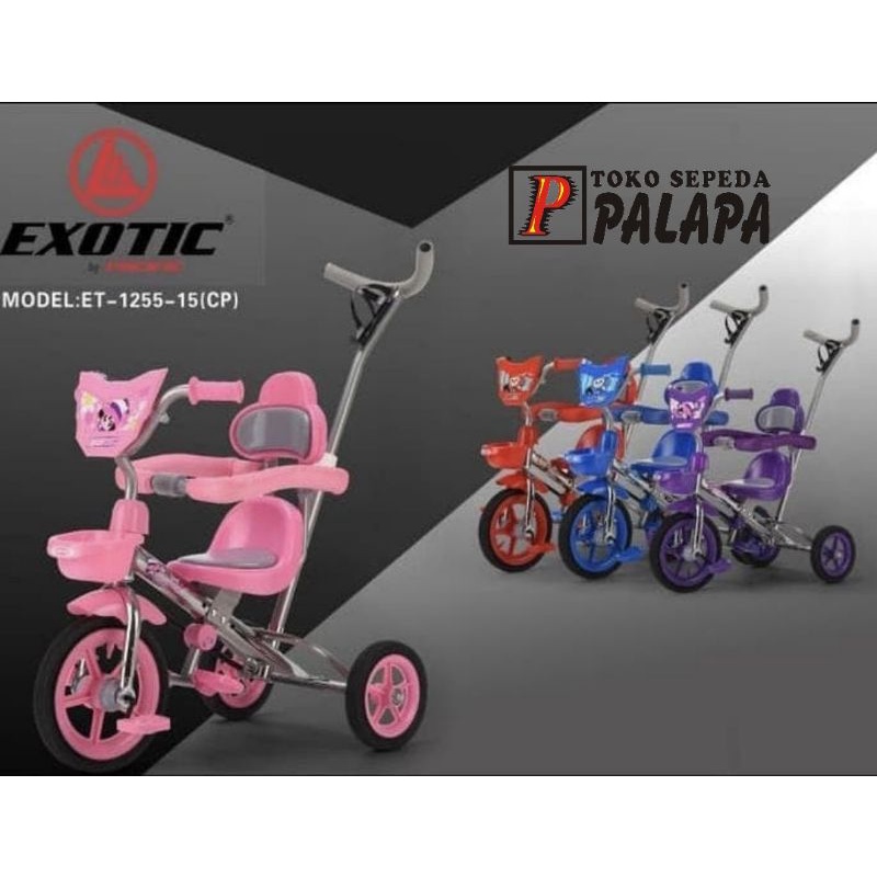 Jual SEPEDA ANAK Roda Tiga 3 Tricycle Exotic ET - 1255 - 15 CP BABY ...