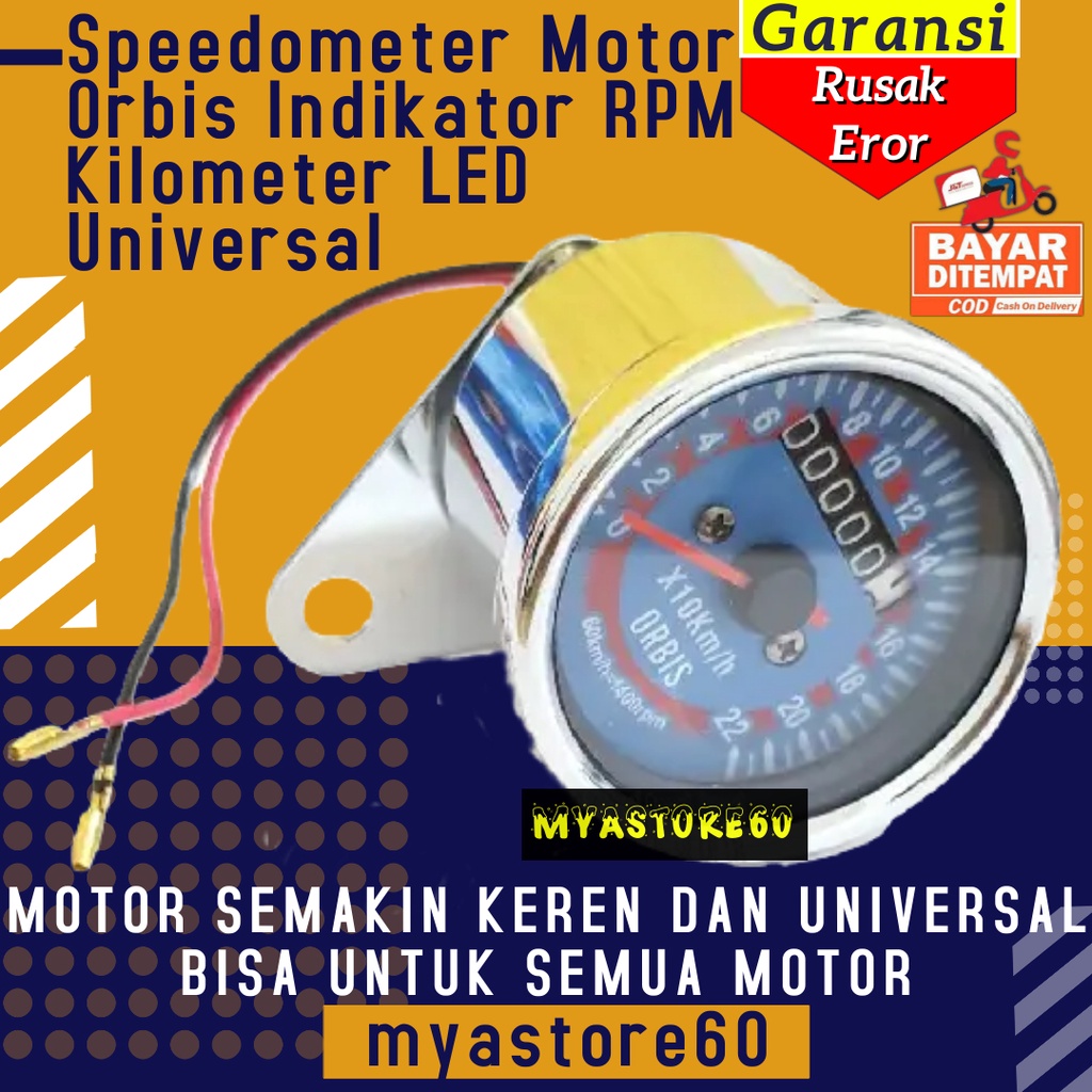 Jual Speedometer Spidometer Motor Orbis Indikator Pengukur Kecepatan ...