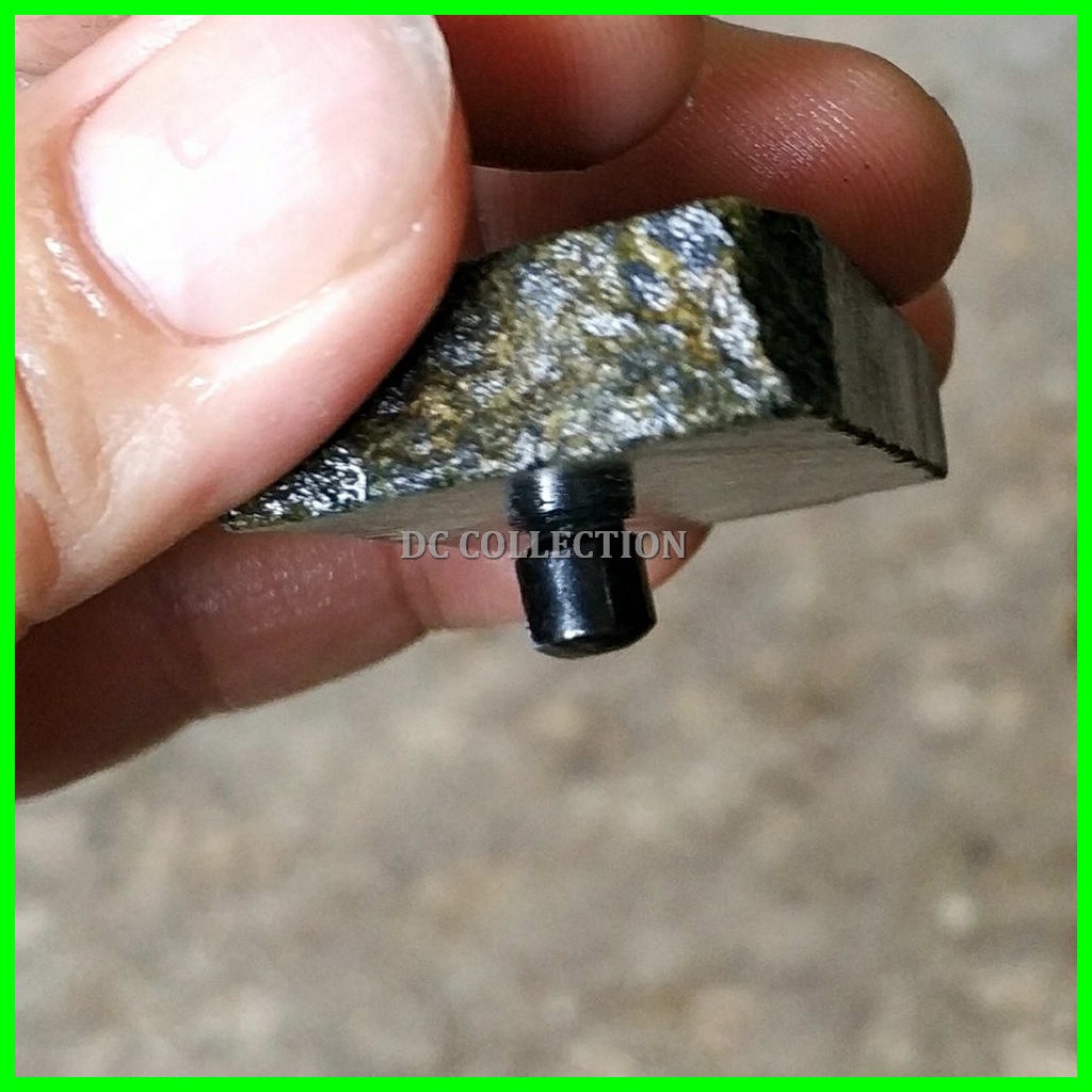 Jual BAHAN ROUGH NATURAL BATU AKIK BADAR BESI HIJAU NEMPEL MAGNET ...