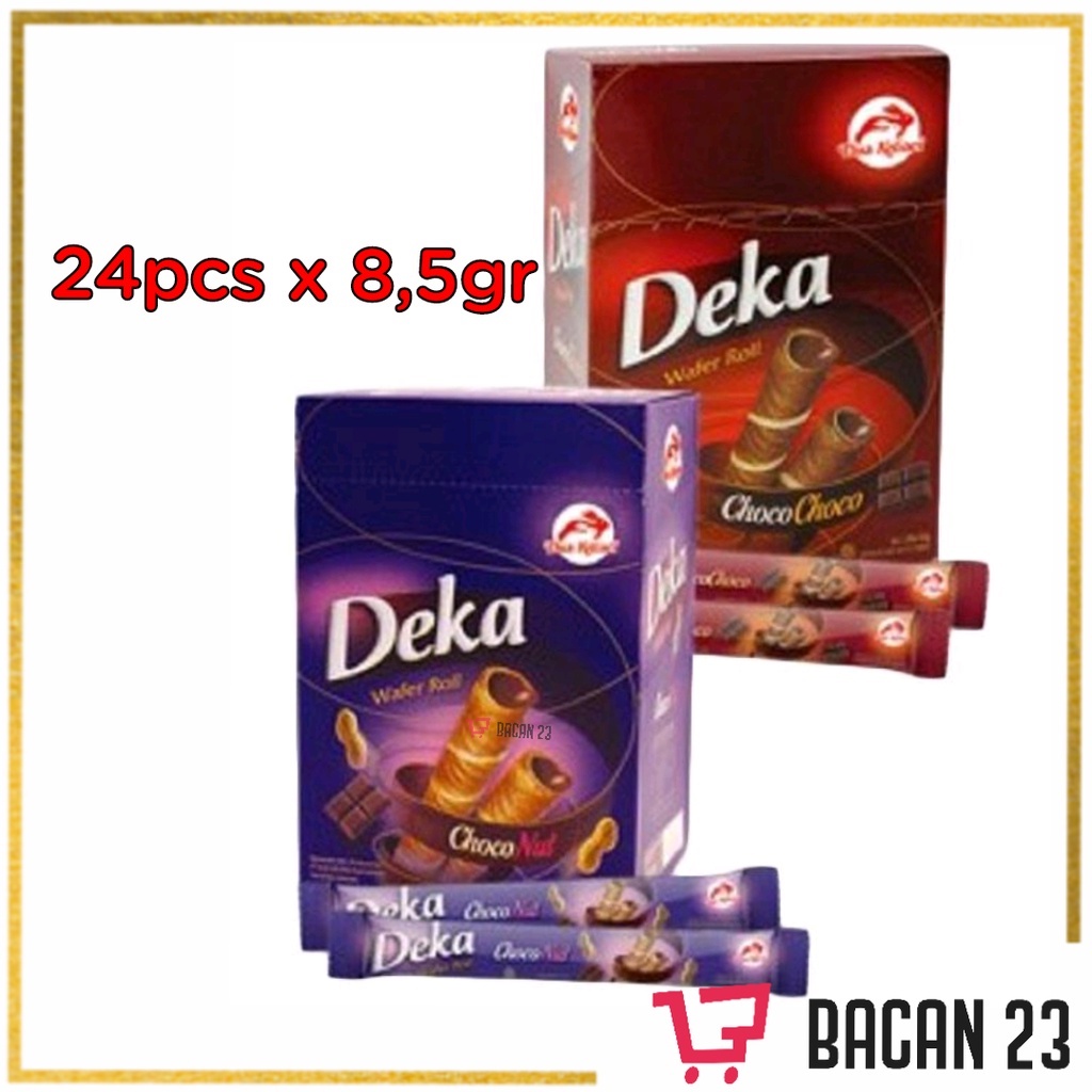 Jual Deka Rolls (24pcs x 8.5gr) / Wafer Krepes / Biskuit Roll / Bacan ...