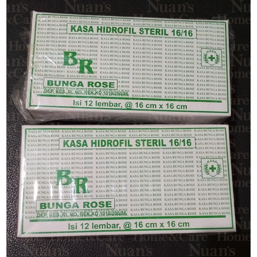 Jual Kasa Steril Hidrofil 16x16 1box isi 16 lembar Bunga Rose | Shopee Indonesia