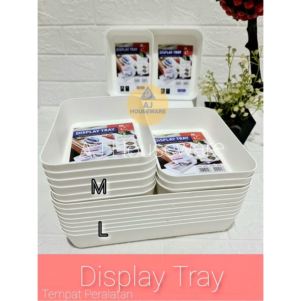 Jual DISPLAY TRAY (M) 3592 PUTIH / NAMPAN SEGI TEMPAT PERALATAN ...