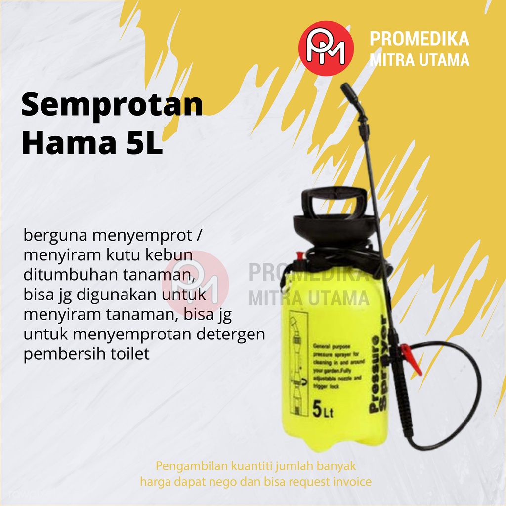 Jual Alat Penyemprot Semprotan Desinfektan Dan Hama Kapasitas 5 Liter ...