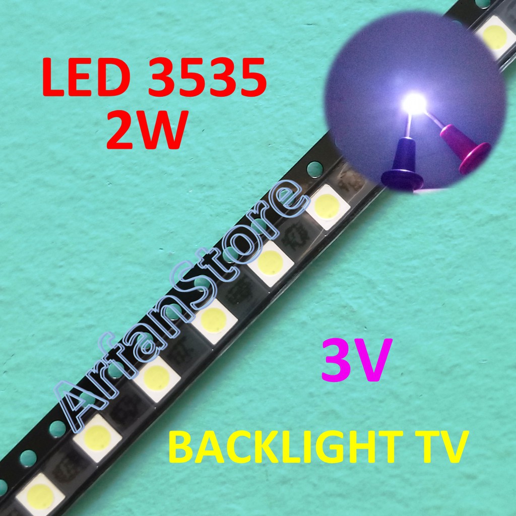 Jual Led 3535 3V 2W 1W Cold White Backlight TV Repair SMD Lampu Putih ...