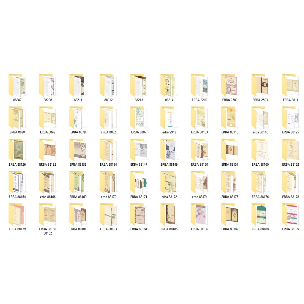 Jual File Setting Blanko Undangan Erba Lengkap (Format CDR - Corel Draw ...