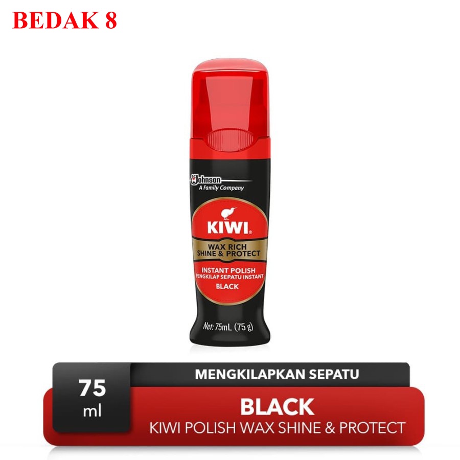 Jual Kiwi Liquid Shoe Polish Black 75 ml/ Semir Sepatu Kiwi Cair 75 ml Hitam | Shopee Indonesia