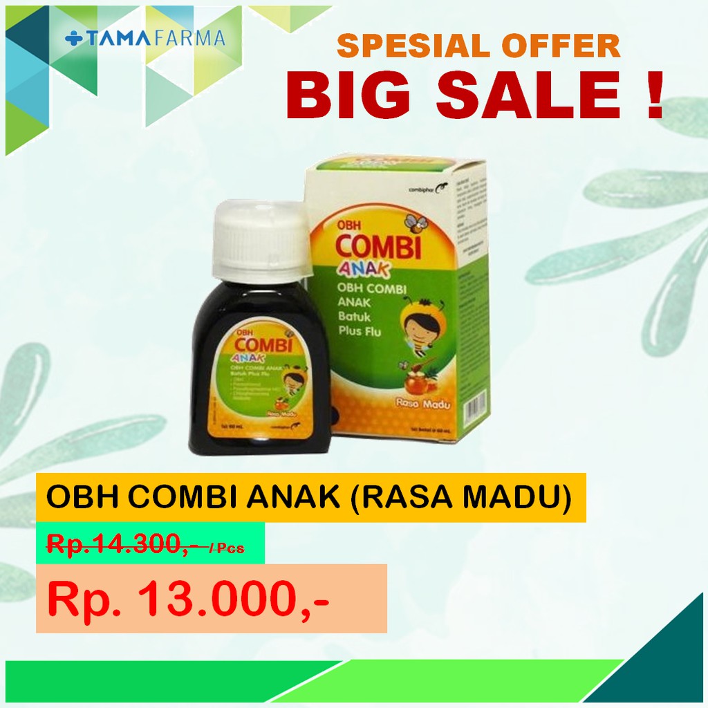 Jual OBH COMBI ANAK 60 ML (RASA MADU) | Shopee Indonesia