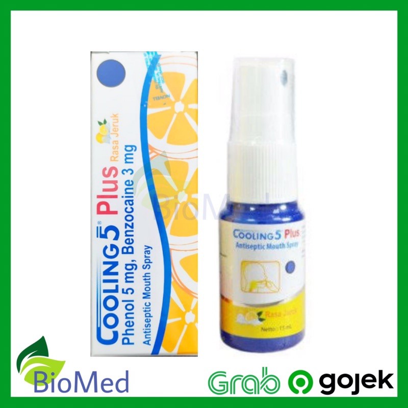 Jual COOLING 5 PLUS - Obat Semprot Tenggorokan Antiseptik untuk sakit ...