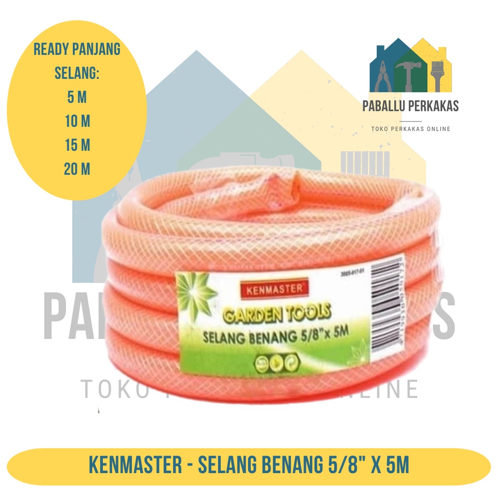 Jual Selang Benang KENMASTER 5/8" x 5 Meter/ Selang Air Benang PVC 5 m ...