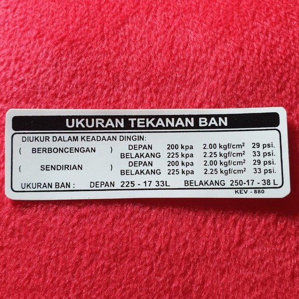 Jual Sticker / Striping / Lis body motor UKURAN TEKANAN BAN | Shopee ...