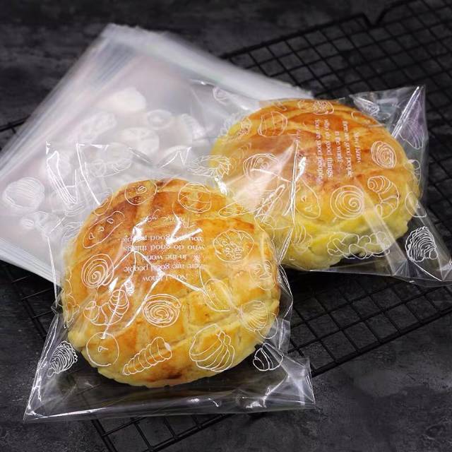 Jual 10pcs Plastik roti bakpao donat motif dan polos lucu| kemasan roti ...
