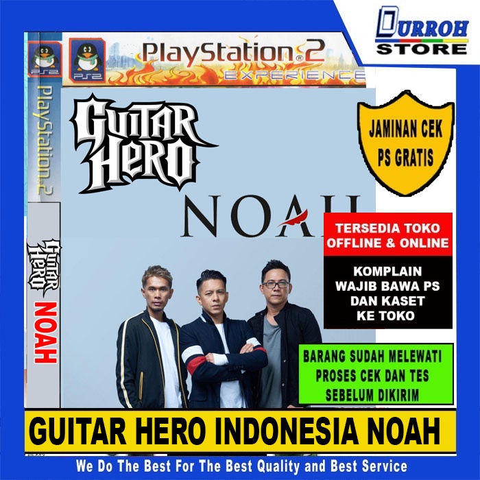 Jual KASET PS 2 / Playstation 2 GUITAR HERO INDONESIA NOAH BAND ...