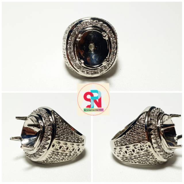 Jual Ring Emban Micro Setting Desain Perak Super Full ZirconnyaLGJ0165 ...
