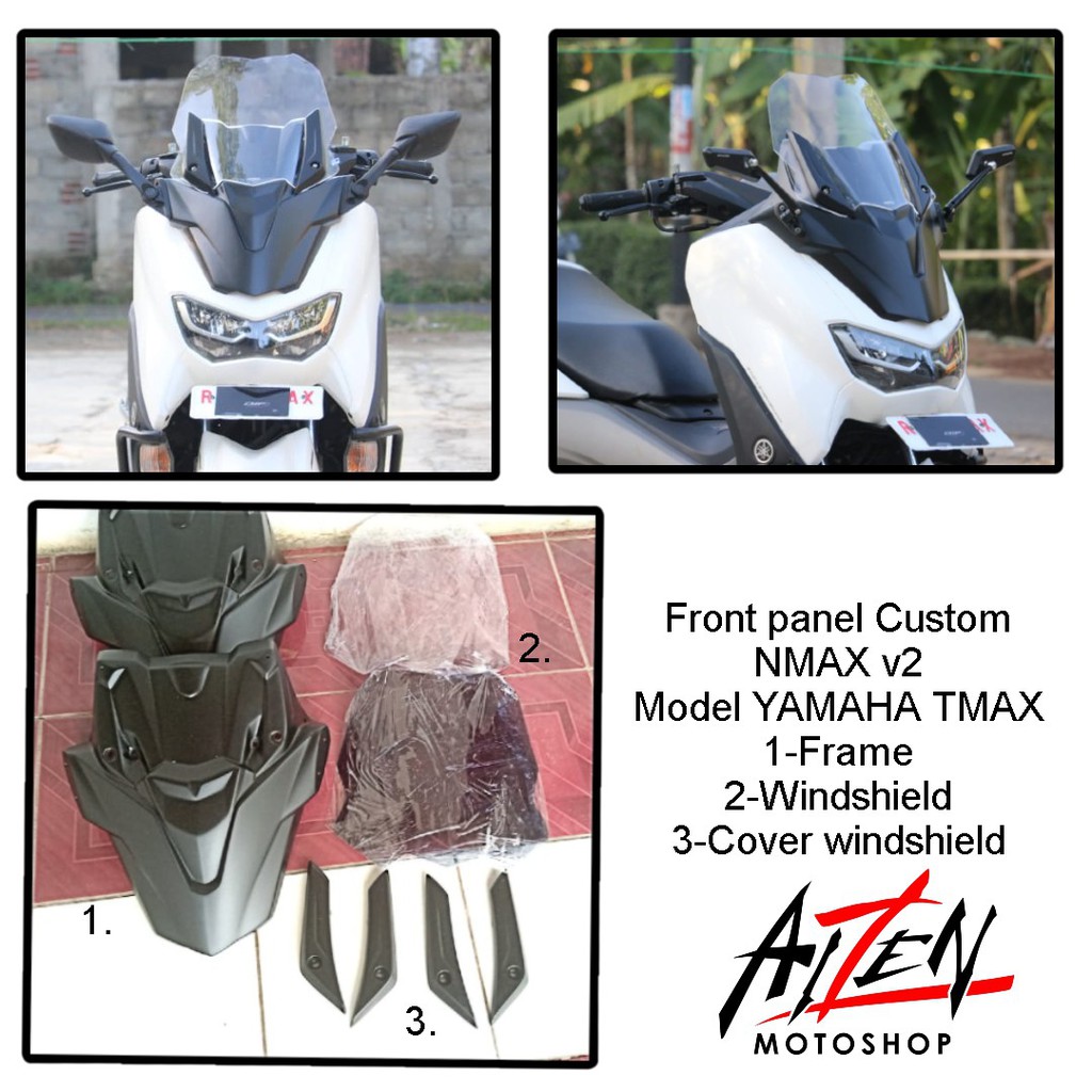 Jual Frame custom and windshield NMAX model TMAX, Tameng Custom New ...
